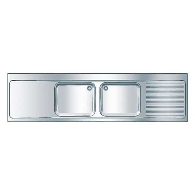 BIM objects - Free download! MAXIMA SET commercial sink MAXL227-260 SET | BIMobject