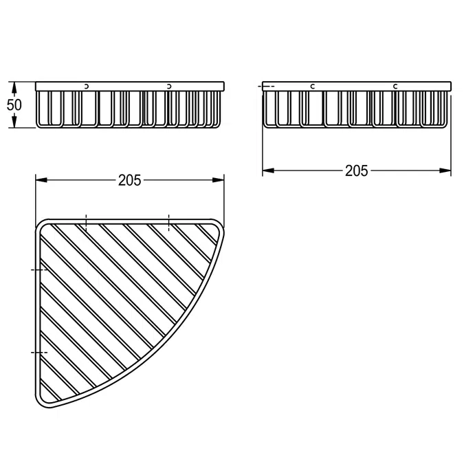 BIM objects - Free download! Corner basket MISX2009HP | BIMobject