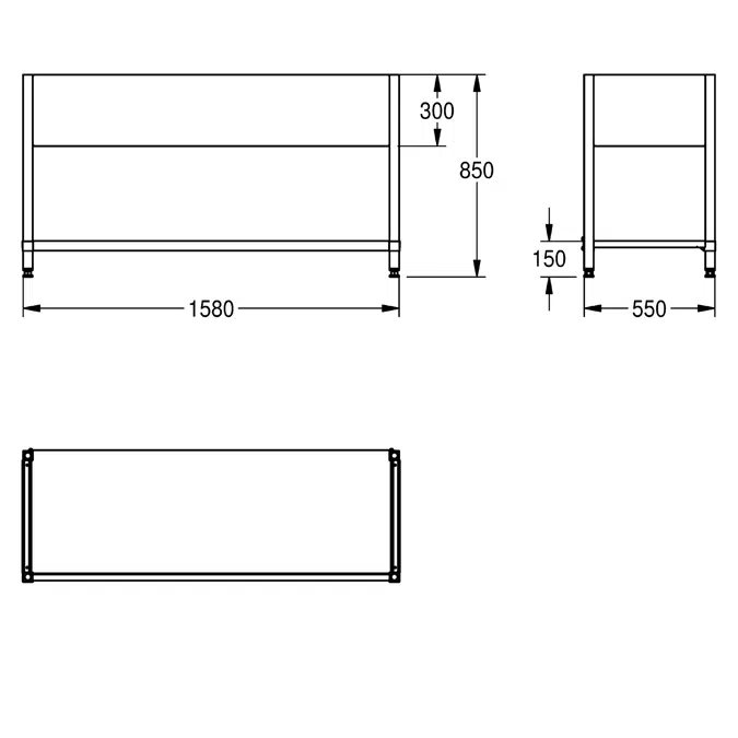 BIM objects - Free download! MAXIMA Frame for Maxima MAXF160-60 | BIMobject