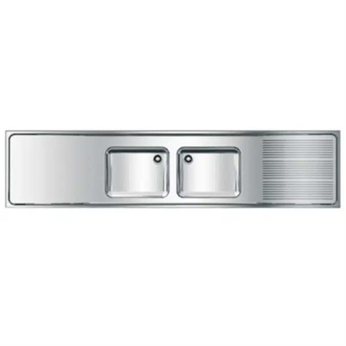 BIM objects - Free download! MAXIMA SET commercial sink MAXS222-260 SET | BIMobject