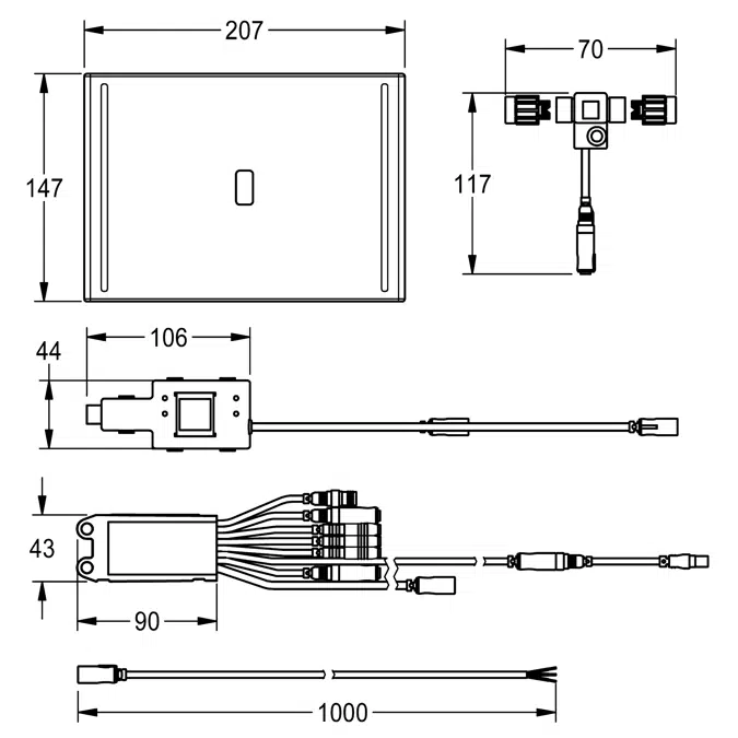 BIM objects - Free download! EXOS. WC cistern control EXOS0027 | BIMobject