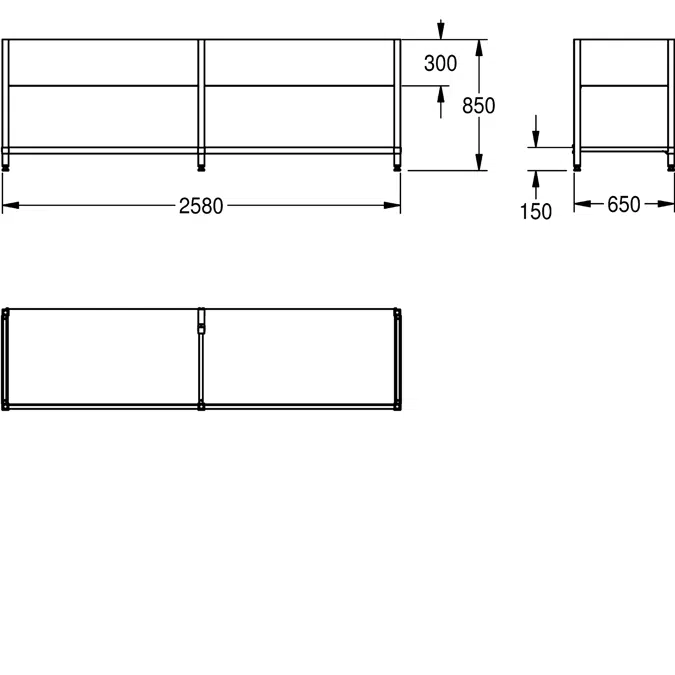 BIM objects - Free download! MAXIMA Frame for Maxima MAXF260-70 | BIMobject