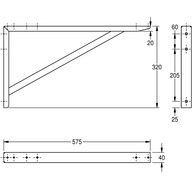BIM objects - Free download! MAXIMA Bracket MAXB600 | BIMobject