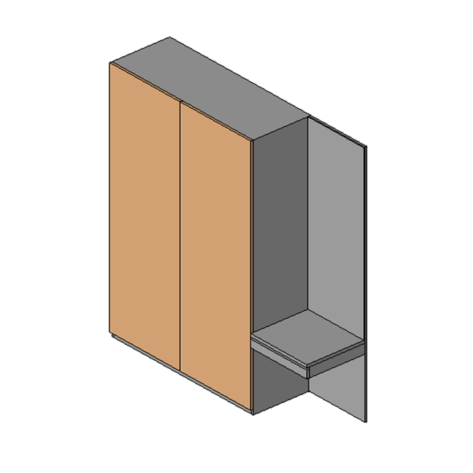 BIM objects - Free download! Bimobject TH Wardrobe+Dressing Table ...