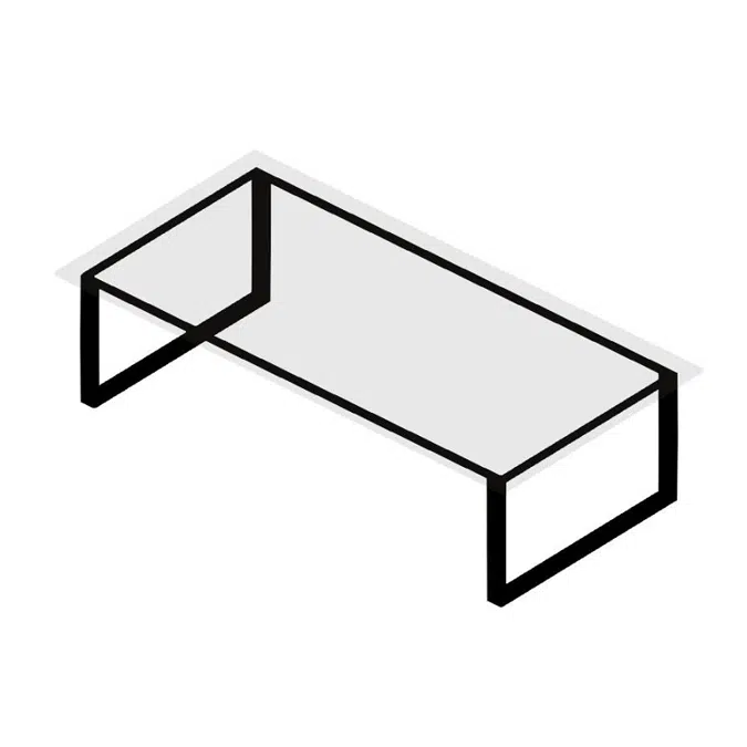 BIM objects - Free download! Bimobject TH Table Rectangular | BIMobject