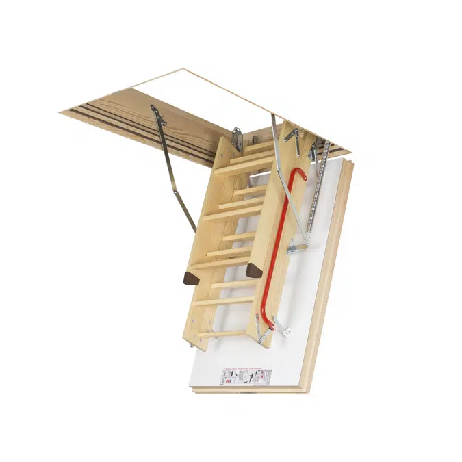 BIM objects - Free download! Wooden folding highly insulated loft ...