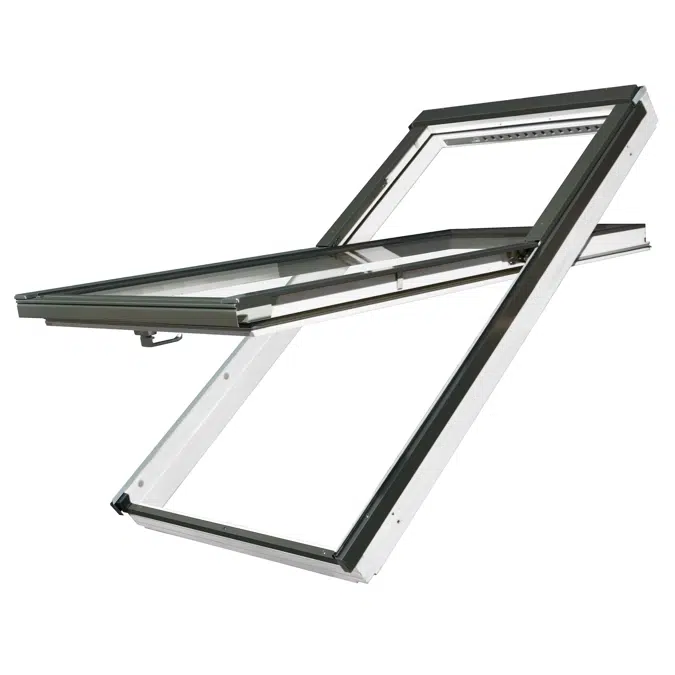 BIM objects - Free download! Window with raised axis of rotation FYW-X ...