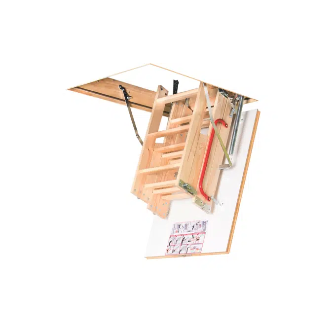 BIM objects - Free download! Loft ladder LWK Plus 4-segments | FAKRO ...