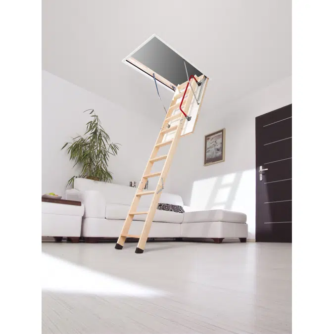 BIM objects - Free download! Loft ladder LWZ Plus | FAKRO | BIMobject