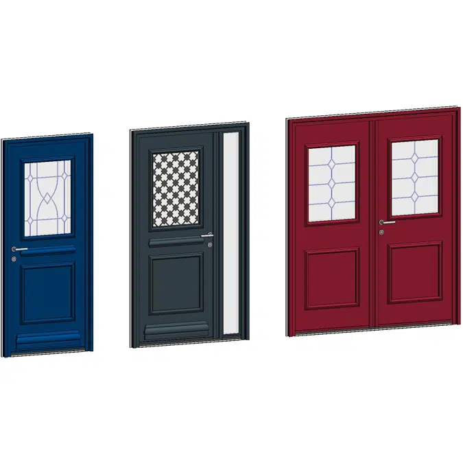BIM objects - Free download! Entrance door Collection Créative ...