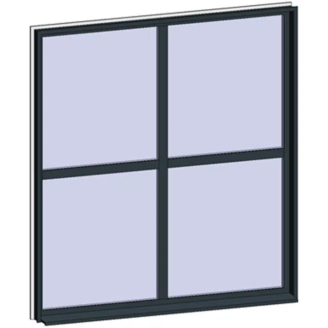 BIM objects - Free download! Multi-paned windows - 4 compound zones ...