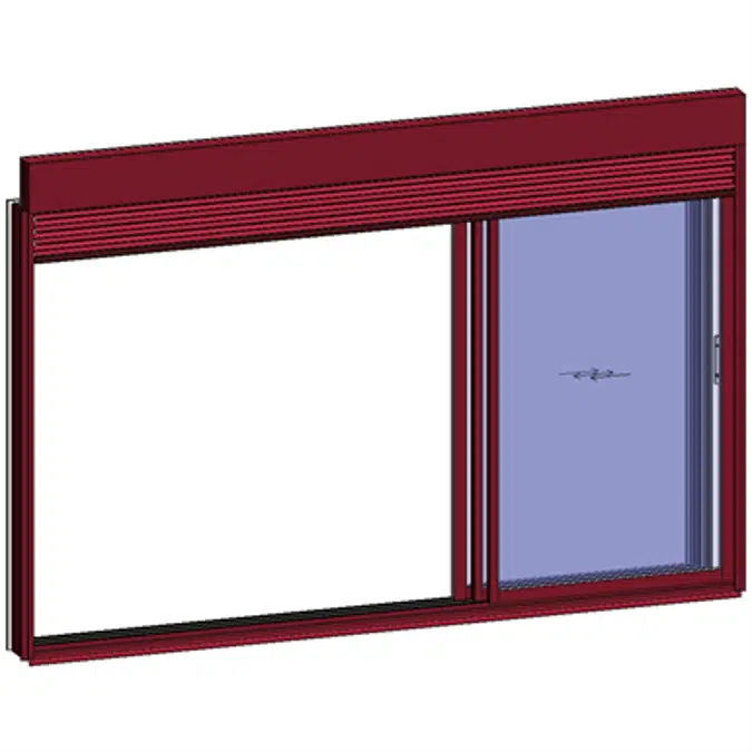 BIM objects - Free download! Sliding window 3 rails 3 leaves with ...