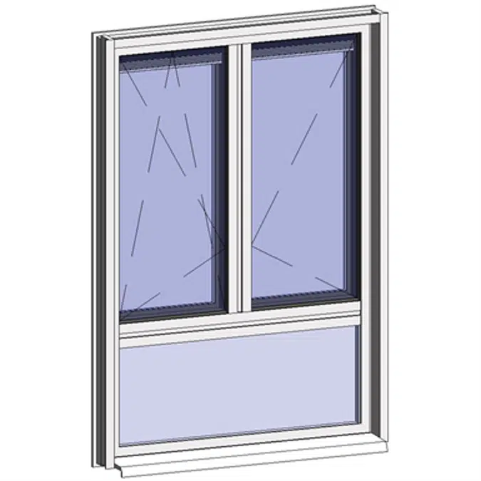 BIM objects - Free download! Window with breathable leaf with sublight ...