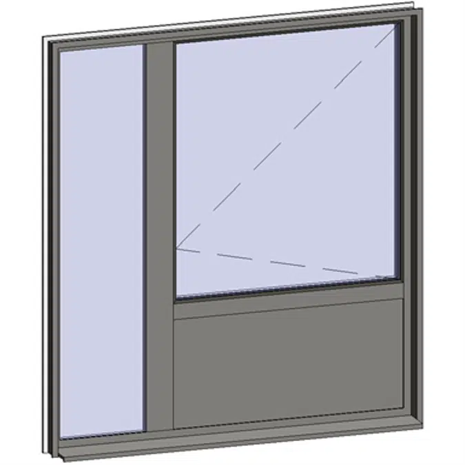 BIM objects - Free download! Multi-paned windows - 3 compound zones ...