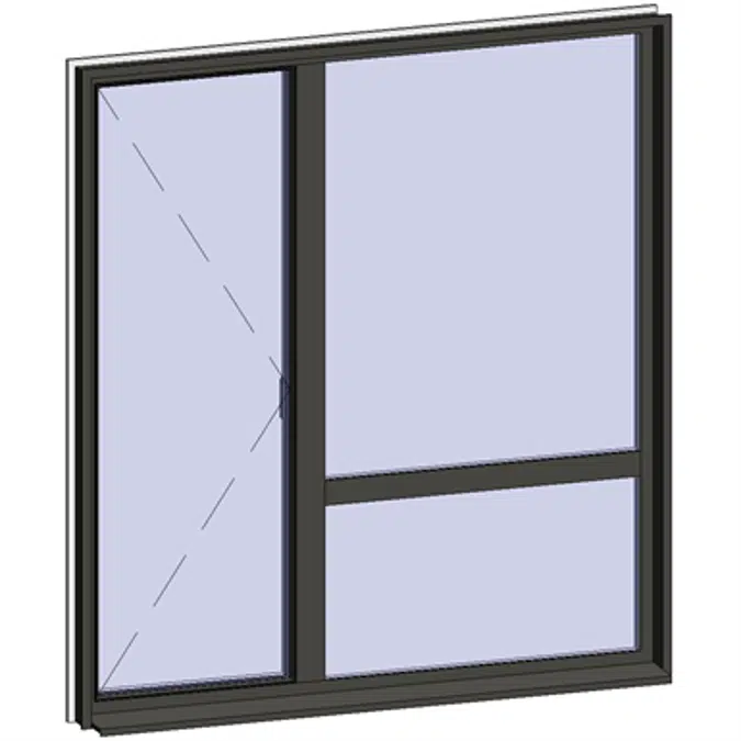 BIM objects - Free download! Multi-paned windows - 3 compound zones ...