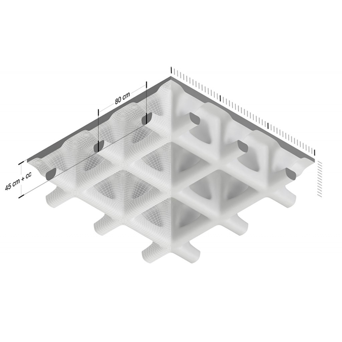 BIM objects - Free download! Ho 45 Waffle Slab | BIMobject
