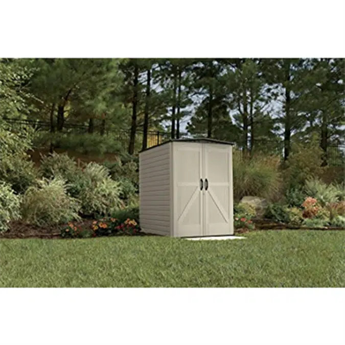 BIM objects - Free download! Rubbermaid Roughneck 5x6 Storage Shed ...