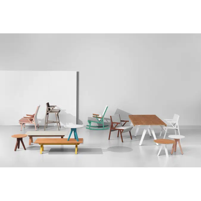 BIM objects - Free download! Vieques Rocking Chair | BIMobject