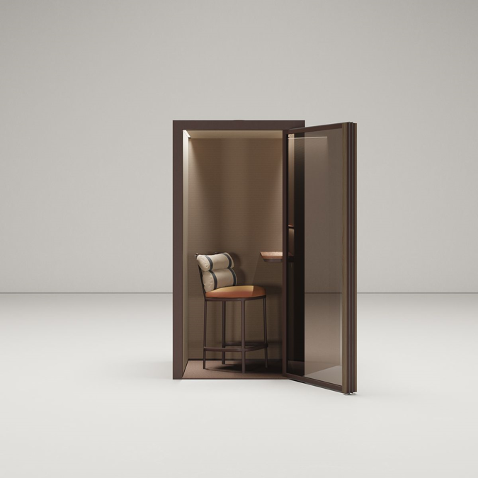 BIM objects - Free download! Phone Booth S | BIMobject