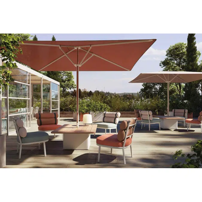 BIM objects - Free download! Meteo Steel Centre Table Base Parasol ...