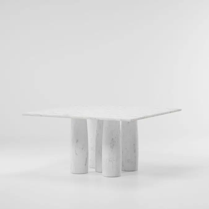 BIM objects - Free download! Il Colonnato Marble dining table 140 x 140 ...