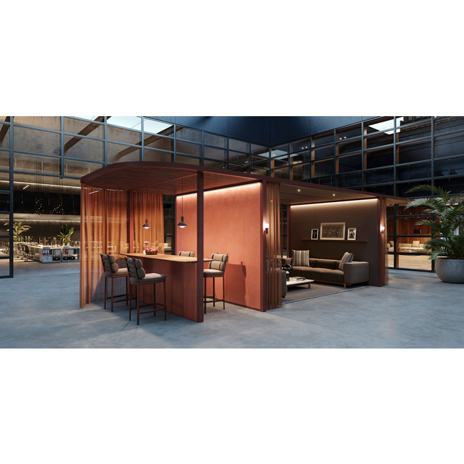 BIM objekty – zdarma ke stažení! Pavilion O - Hub Curved | BIMobject