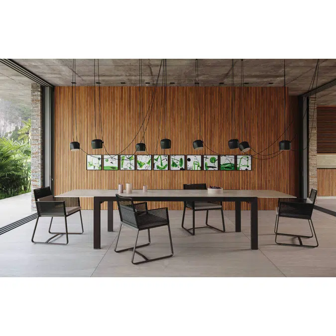 BIM objects - Free download! Landscape Dining Table 8 Guests | BIMobject