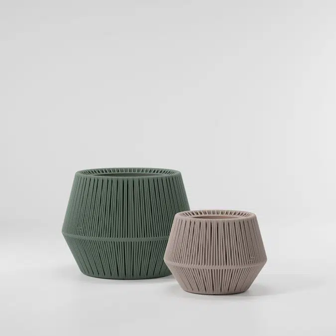 BIM objects - Free download! ZigZag Large & Medium Planter | BIMobject