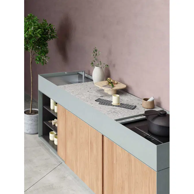 BIM objects - Free download! Outdoor Kitchen Grill BBQ | BIMobject