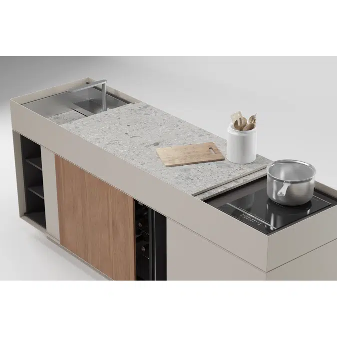 BIM objects - Free download! Outdoor Kitchen Grill BBQ | BIMobject