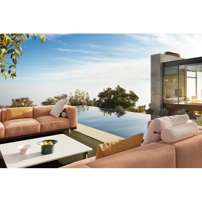 BIM objects - Free download! Molo Bench 2 Seater | BIMobject