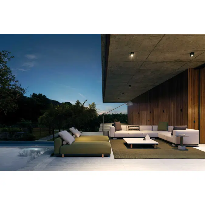 BIM objects - Free download! Half Dome Overhang Lamp | BIMobject