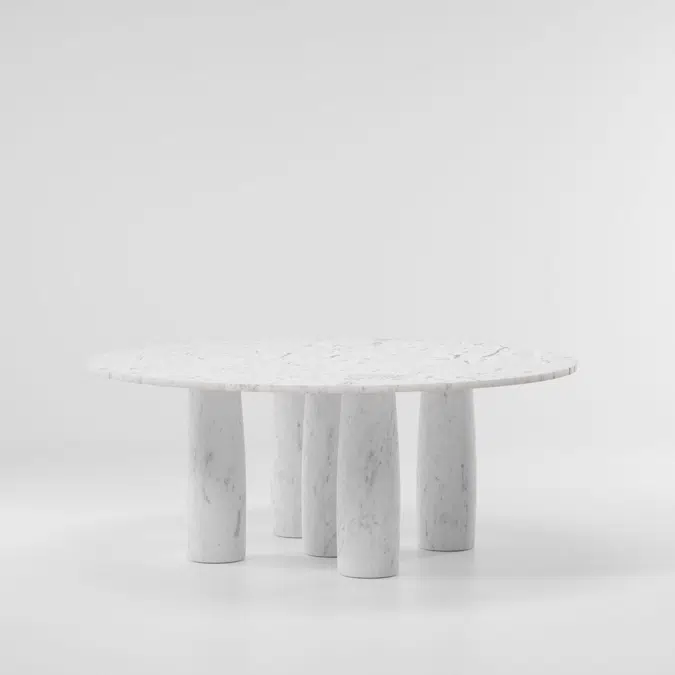 BIM objects - Free download! Il Colonnato Marble dining table Ø165 / 8 ...