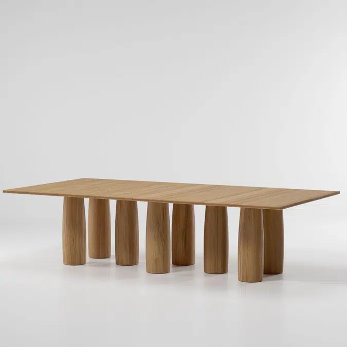 BIM objects - Free download! Il Colonnato Teak dining table 280 x 140 / ...