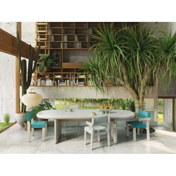 BIM objects - Free download! Band Dining Armchair Teak | BIMobject