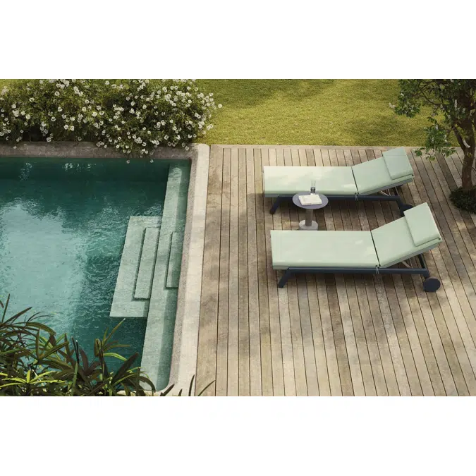 BIM objects - Free download! Molo Deckchair with Small Wheels | BIMobject