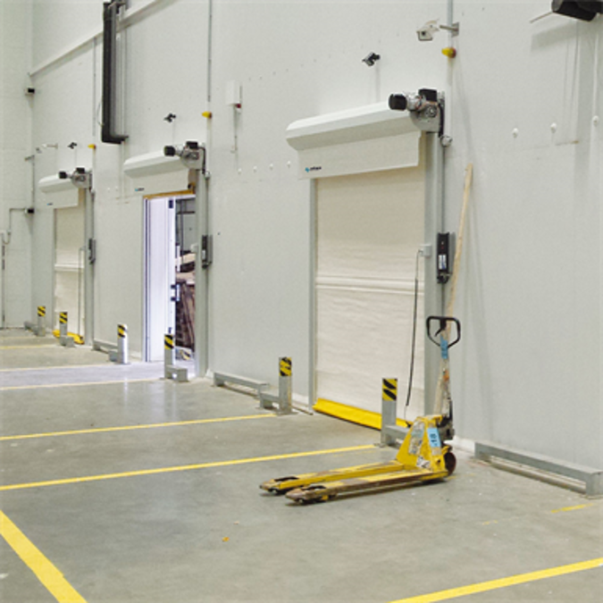 BIM objects - Free download! Cold Storage Rapid Roll-up door | BIMobject
