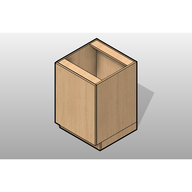 BIM objects - Free download! False Front Sink Laminate Base Cabinet ...