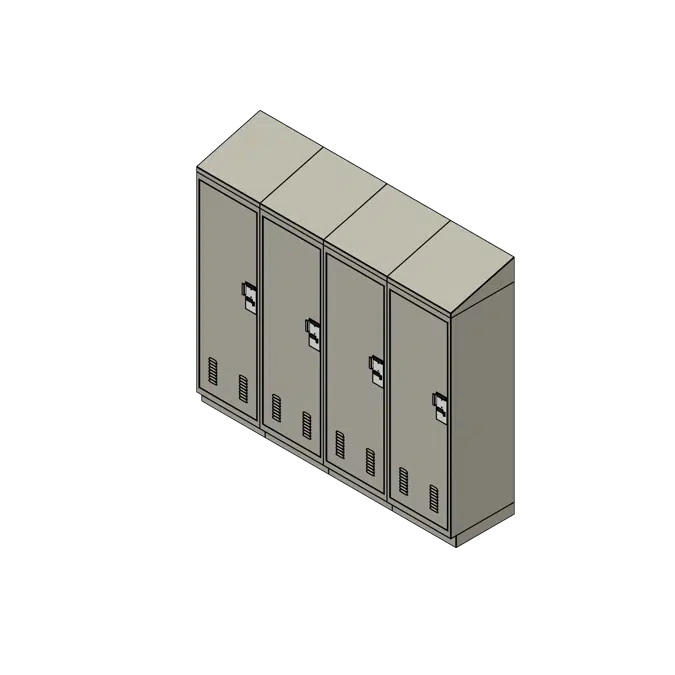 BIM objects - Free download! Full Height-Option 2 Personal Storage ...