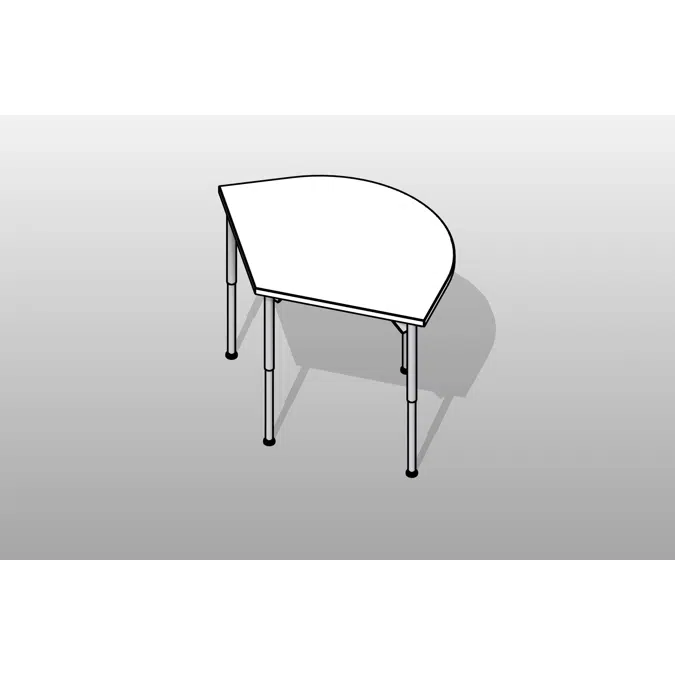 BIM objects - Free download! Tripod Classroom Table | BIMobject