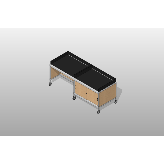 BIM objects - Free download! 08' Wide - Option 02 Mail Room | BIMobject