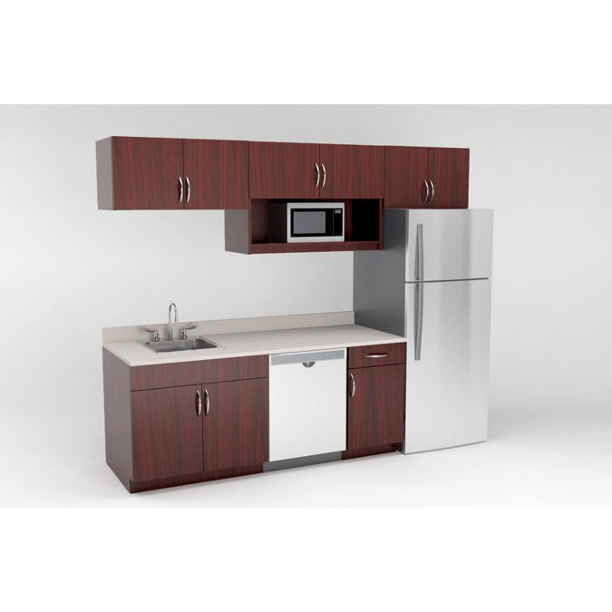 BIM objects - Free download! 09' Wide - Option 07 Break Room | BIMobject