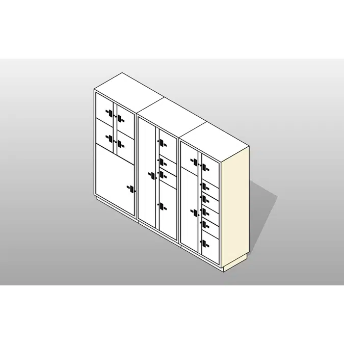 BIM objects - Free download! 3 Columns-18 Total Openings Steel Evidence ...