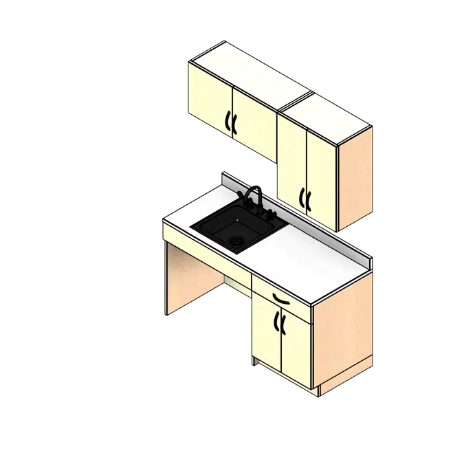 BIM objects - Free download! 05' Wide - Option 02 Break Room | BIMobject