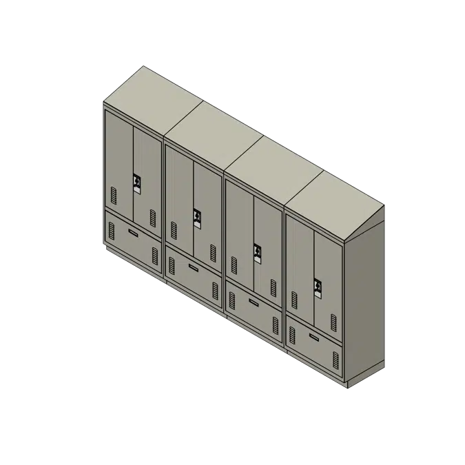 Objetos BIM - ¡Descarga gratis! Door Drawer-Option 3 Personal Storage ...