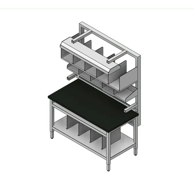 BIM objects - Free download! Packaging Powder Coated Steel Workstation ...