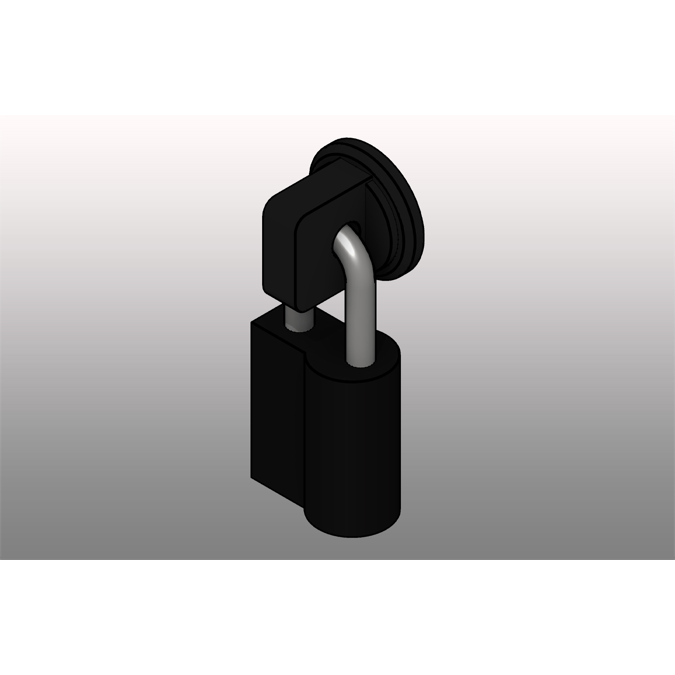 BIM objects - Free download! Padlock Hasp Mechanical Lock | BIMobject