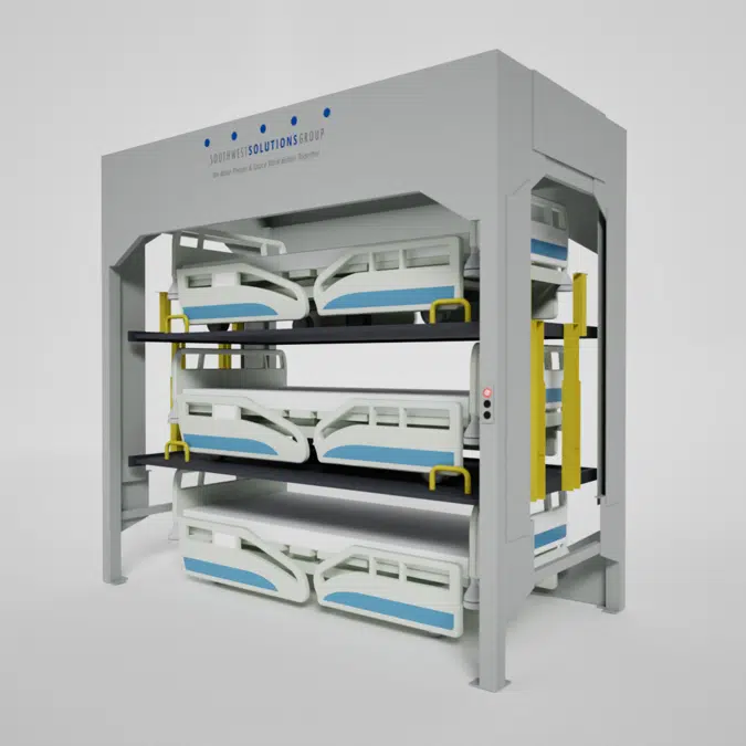 Objetos BIM - ¡Descarga gratis! Front Load Hospital Bed Stacker | BIMobject