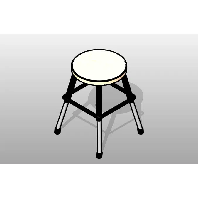 BIM objects - Free download! Adjustable Stool Classroom Furniture ...