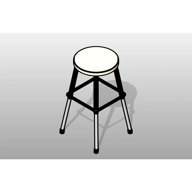 BIM objects - Free download! Adjustable Stool Classroom Furniture ...
